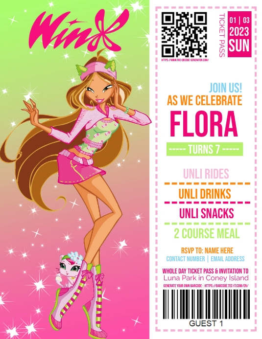 Klub Winx Templat | PosterMyWall