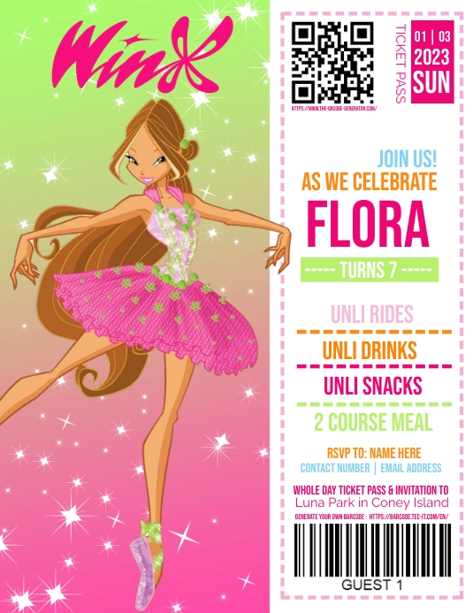 Modèle Winx Club | PosterMyWall