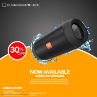 wireless speaker flyer Template | PosterMyWall