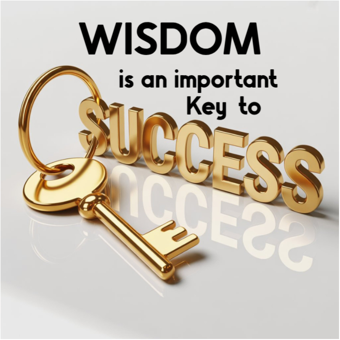 Wisdom is an important key to success Template | PosterMyWall