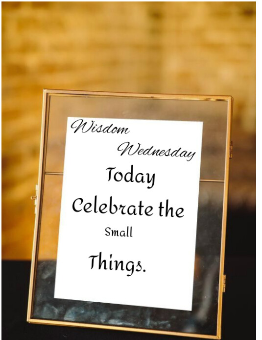 Wisdom Wednesday Template | PosterMyWall