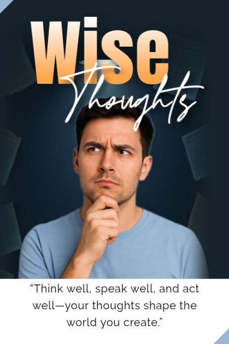 Wise Thoughts Poster Template | PosterMyWall