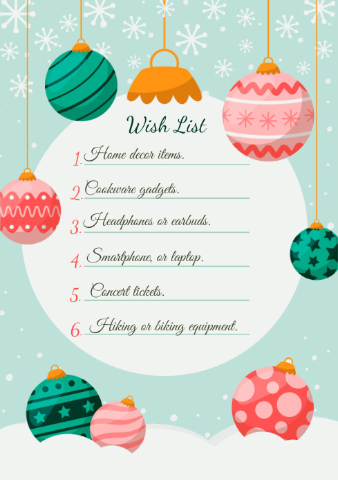 Wish List Ads Template | PosterMyWall