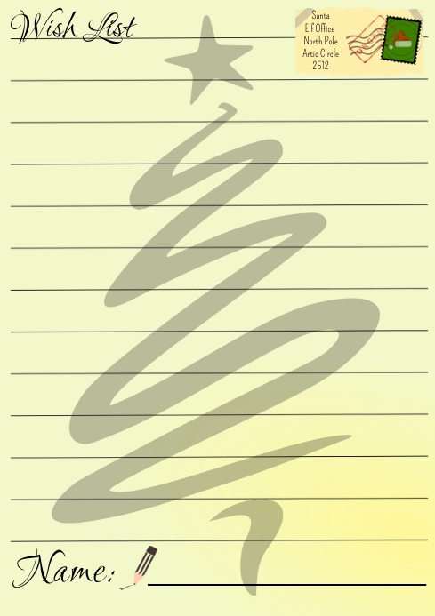 Wish List Template | PosterMyWall