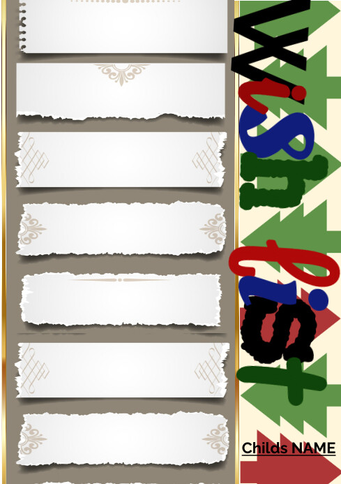 Wish List Template | PosterMyWall