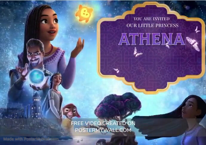 Wish Purple Theme Birthday Invitation Template | PosterMyWall