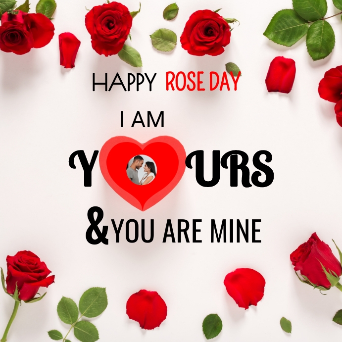 Copy of Wishes Greeting Cards For Rose Day Free | PosterMyWall