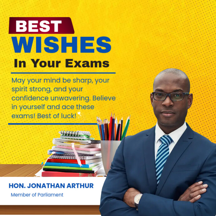 Wishing You success in Your Exams card Template | PosterMyWall