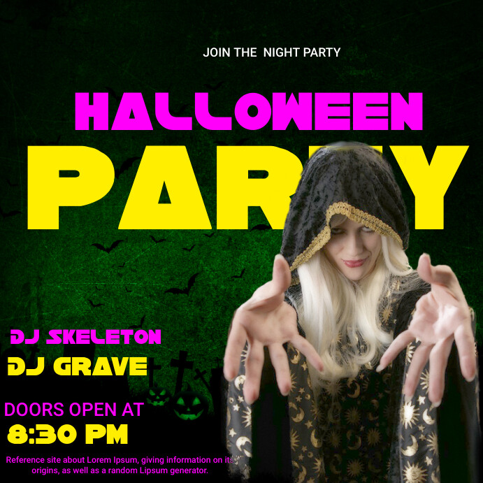 WitchingHourSoiree/pumpkin palooza/grimgala Template | PosterMyWall