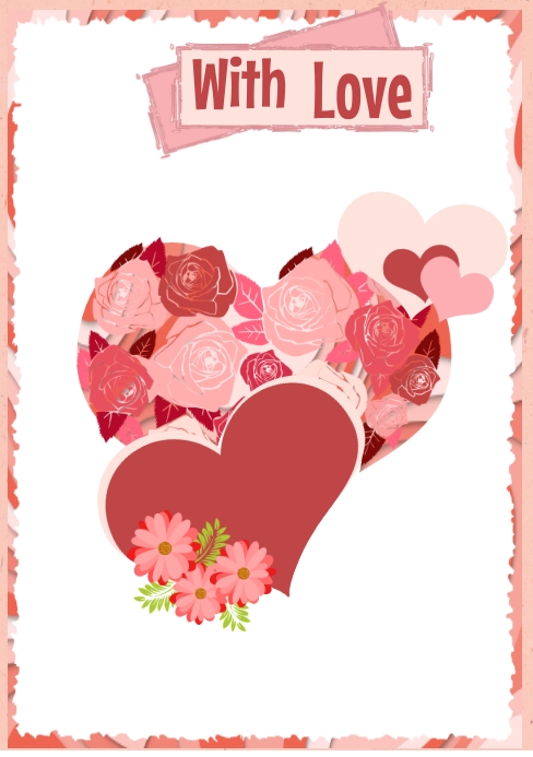 With Love card Template | PosterMyWall