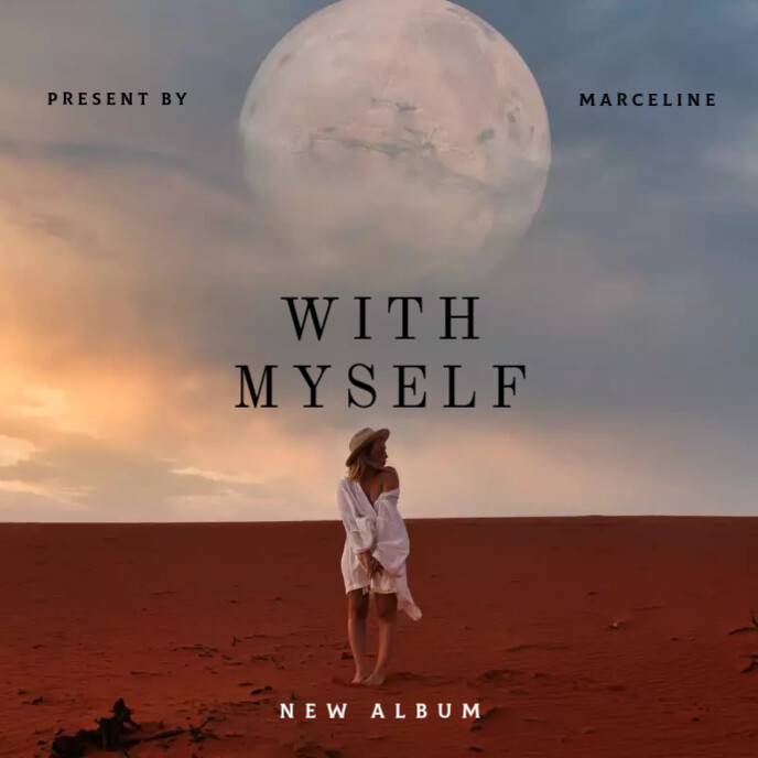 WITH MYSELF Album Cover Template | PosterMyWall