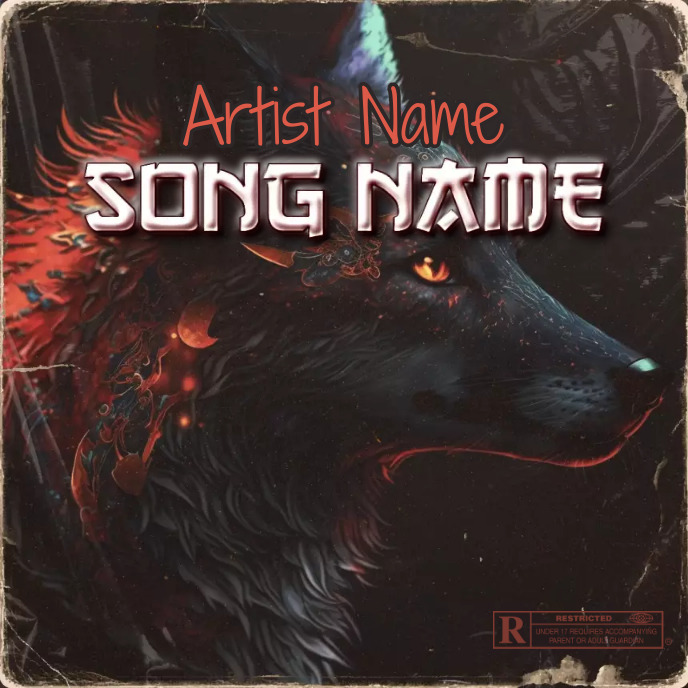 wolf Album Cover music art trap mixtape rap | PosterMyWall