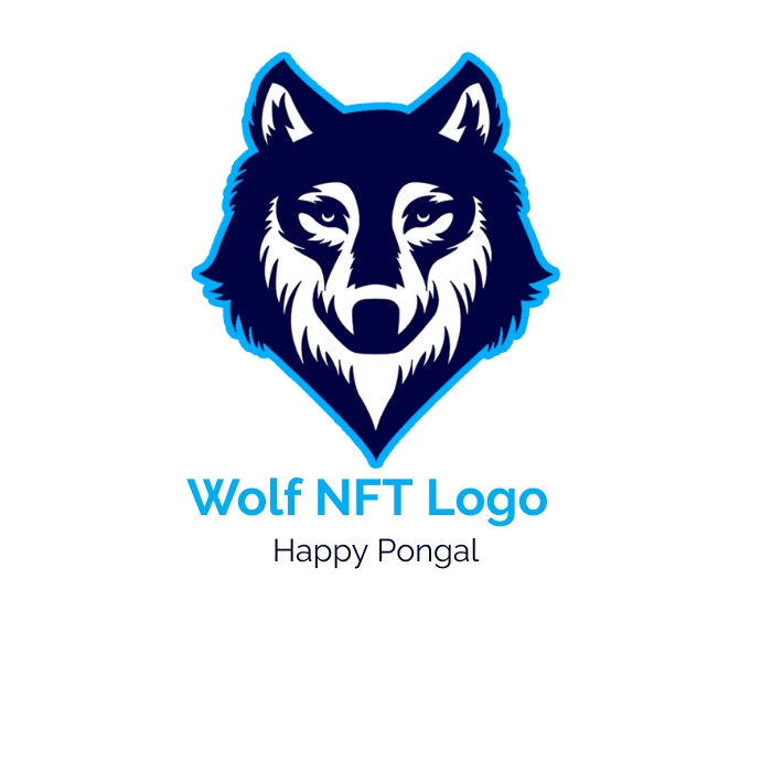 Wolf NFT logo Template | PosterMyWall