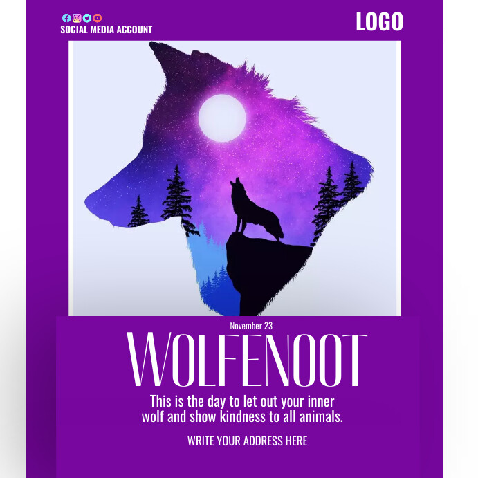 Copy of wolfenoot | PosterMyWall