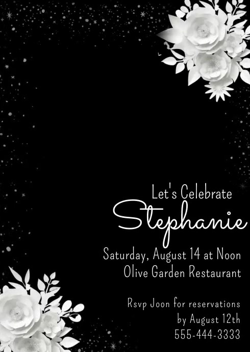 Woman's Birthday Party Invitation Template | PosterMyWall