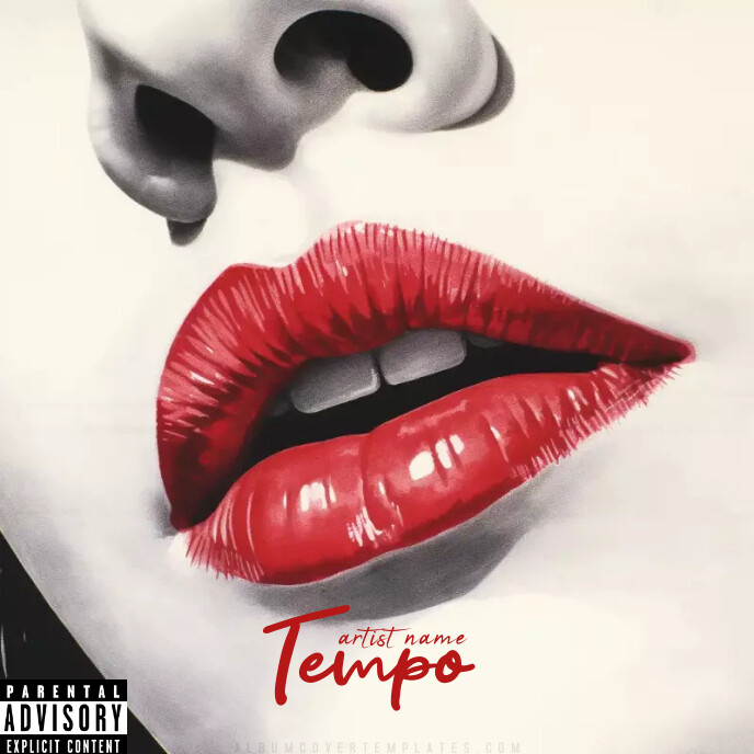 Copy of woman's lips album cover template design (2) | PosterMyWall