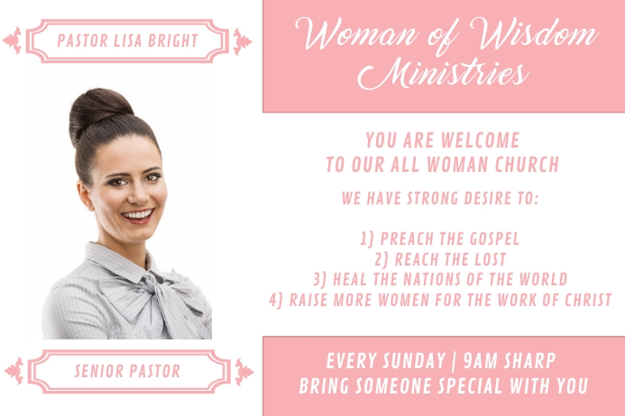 Woman's Ministry Template | PosterMyWall