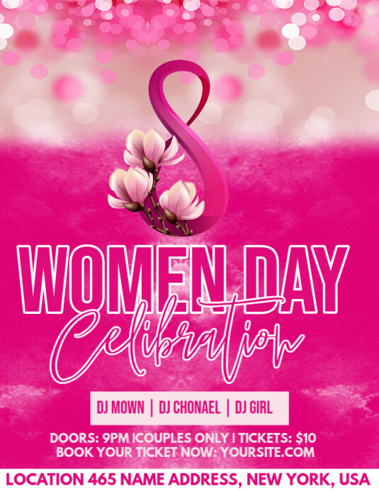 woman day party flyer Template | PosterMyWall