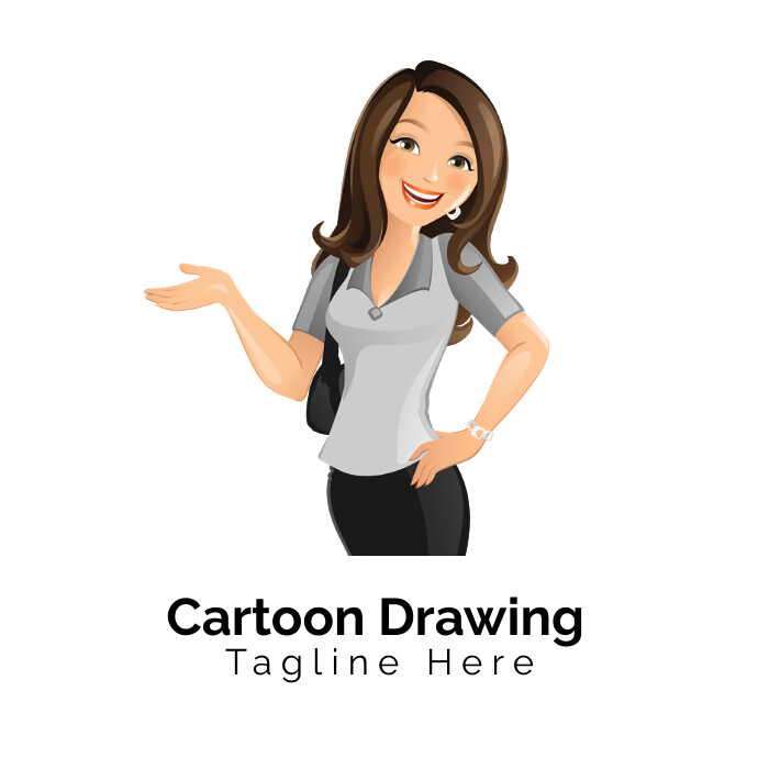 Woman Drawing logo Template | PosterMyWall