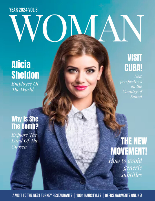 Woman Magazine free fake cover template | PosterMyWall
