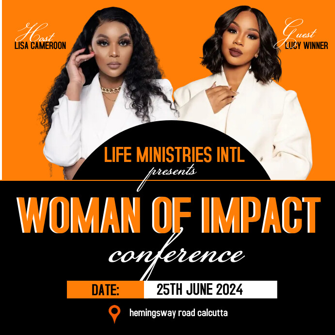 Woman of Impact conference Template | PosterMyWall