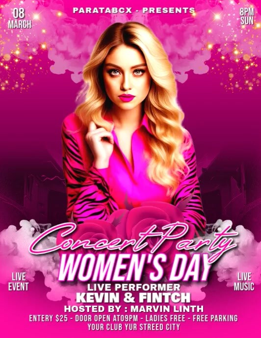 Copy of Women's Day Concert Party Flyer | PosterMyWall