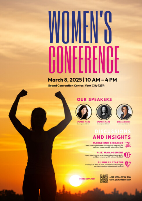 Copy of Women's Day Conference Flyer | PosterMyWall