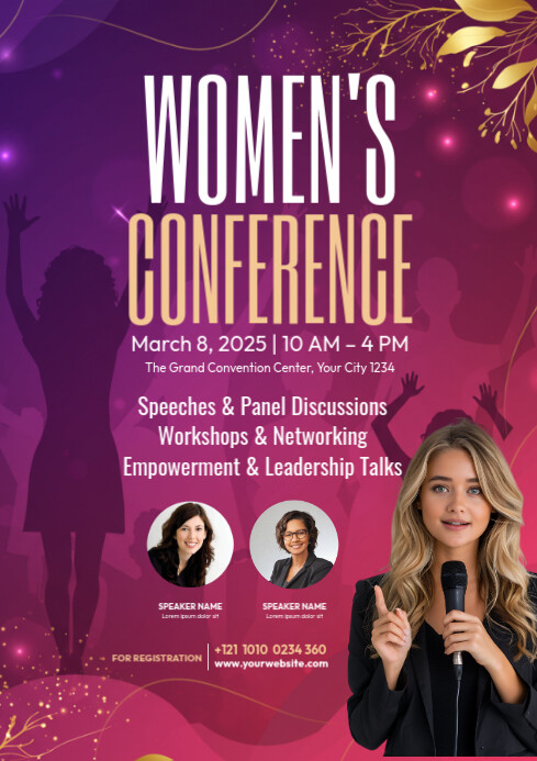 Copy of Women's Day Conference Flyer | PosterMyWall