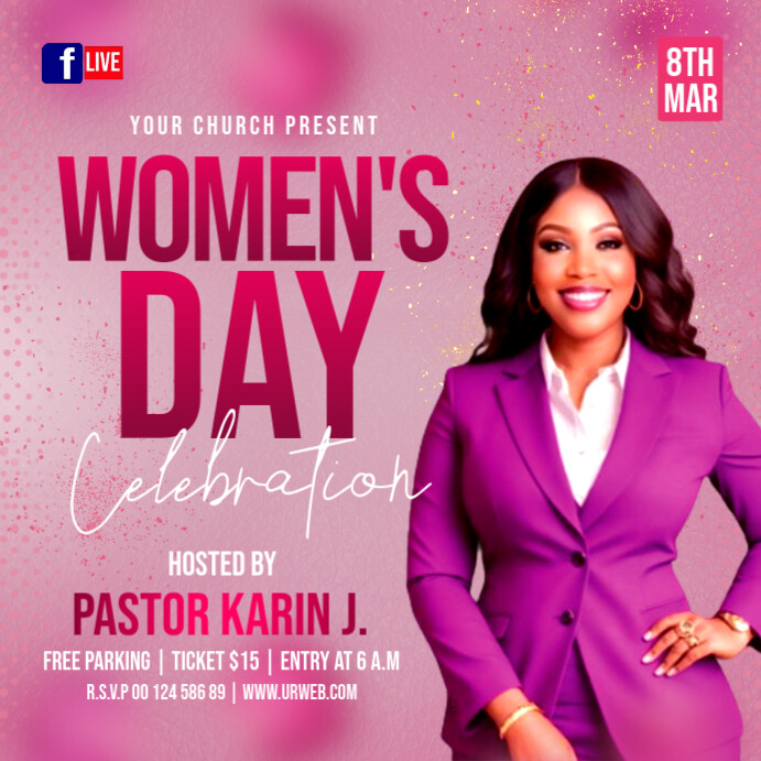 Women's Day Conference Flyer Template | PosterMyWall