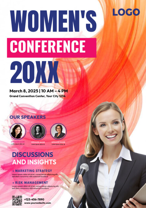 Women's Day Conference Flyer Template | PosterMyWall