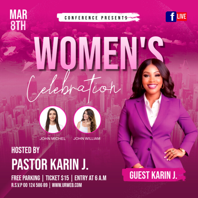 Women's Day Conference Flyer Template | PosterMyWall