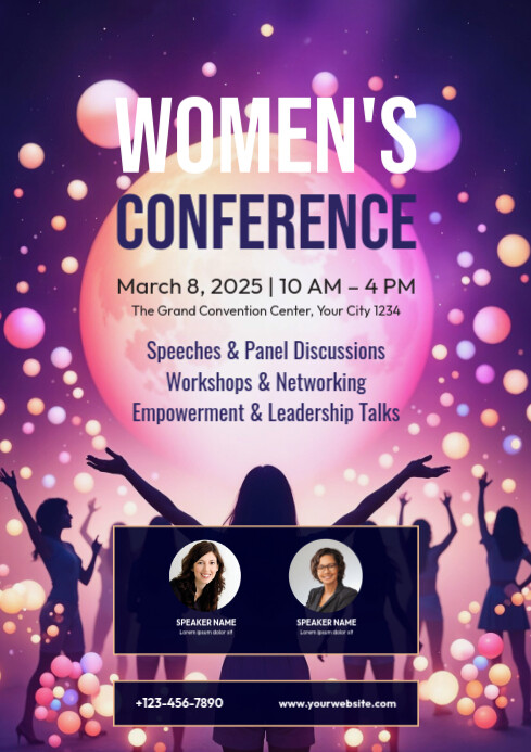 Copy of Women's Day Conference Flyer | PosterMyWall