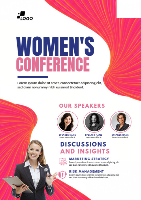 Women's Day Conference Flyer Template | PosterMyWall