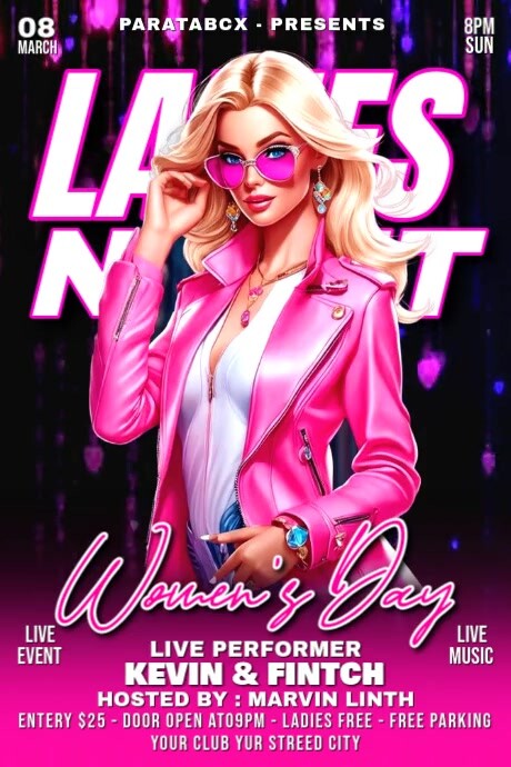Copy of Women's Day Ladies Party Flyer | PosterMyWall