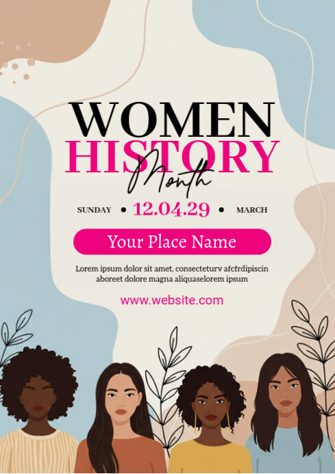 Women's History Month Flyer Template | PosterMyWall