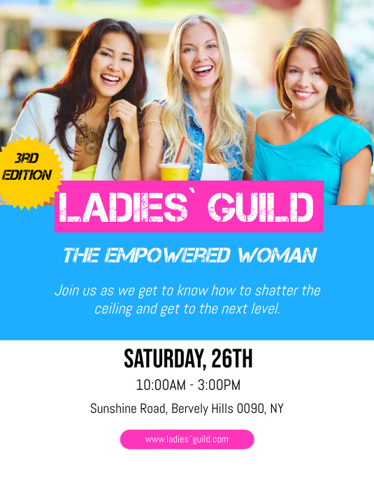 women`s conference flyer, Template | PosterMyWall