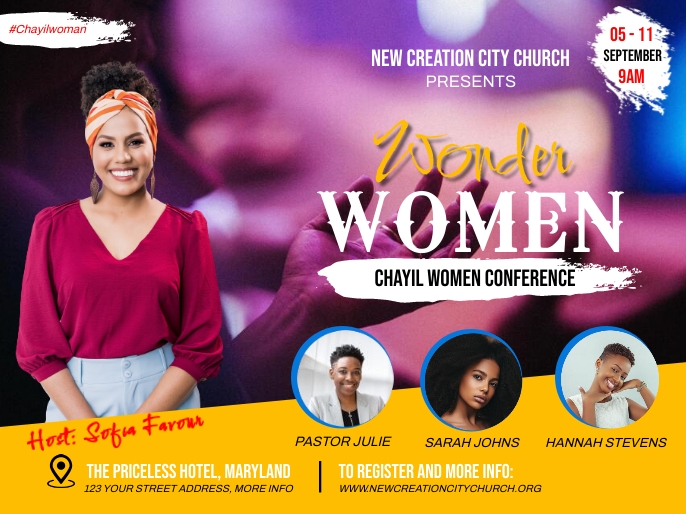 Copy of WOMEN`S CONFERENCE POSTER | PosterMyWall