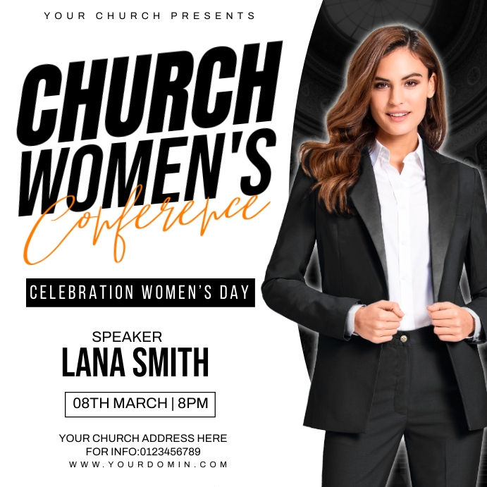 Copy of Women’s day church flyer | PosterMyWall