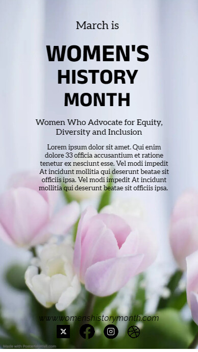 Women’s History Month Template | PosterMyWall