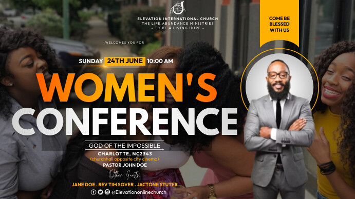 Women' conference Template | PosterMyWall