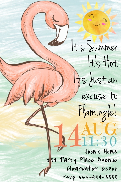 Women's "Let's Flamingle" Summer Get Together | PosterMyWall