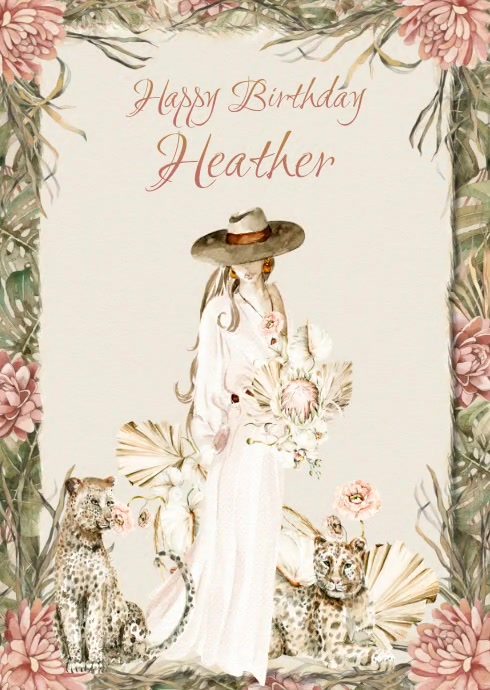 Women's Birthday Card Template | PosterMyWall