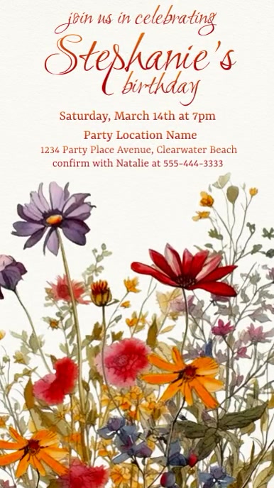 Women's Birthday Invitation Template | PosterMyWall