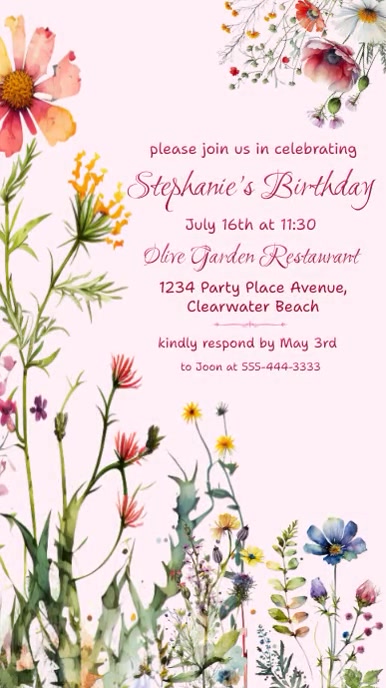 Women's Birthday Party Invitation Template | PosterMyWall