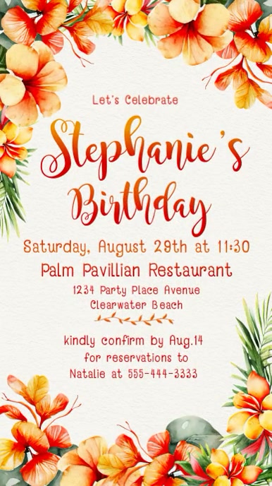 Women's Birthday Party Invitation Template | PosterMyWall
