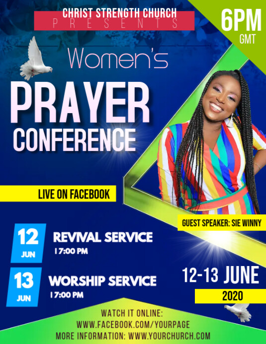 Women's Church Event Conference Template Edit | PosterMyWall
