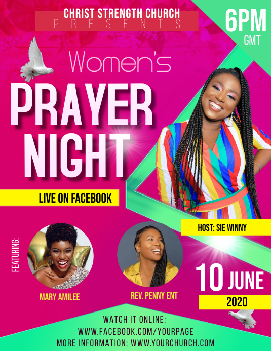 Women's Church Event Conference Template Edit | PosterMyWall