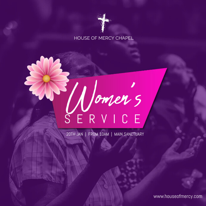 women's church service Template | PosterMyWall