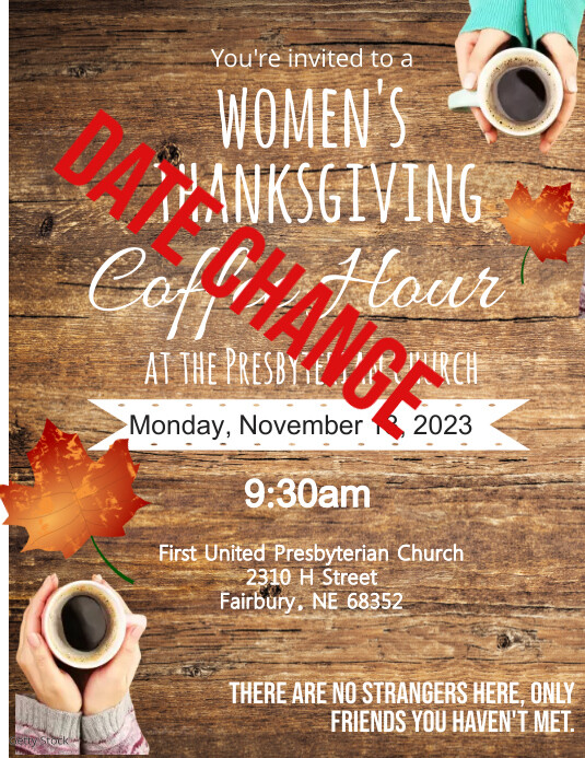 Women's Coffee Hour Template | PosterMyWall