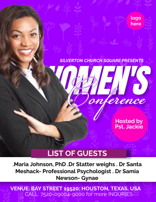 Copy of WOMEN'S CONFERENCE CHURCH POSTER (2) | PosterMyWall